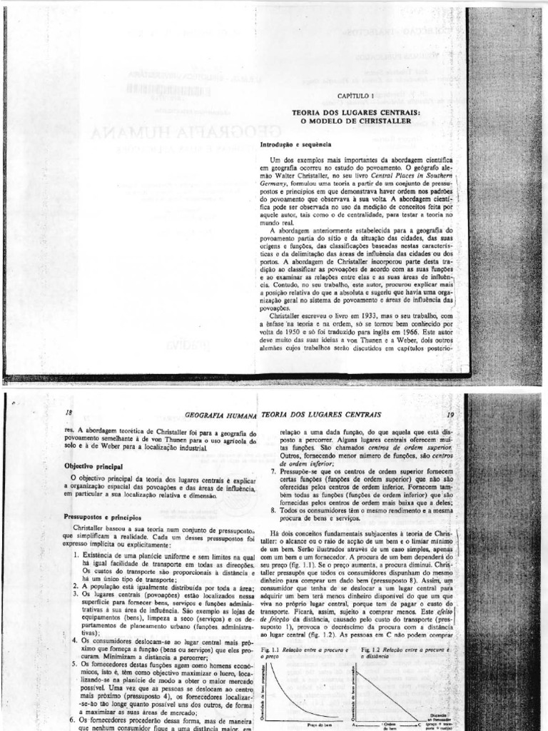 Teoria Dos Lugares Centrais Bradford 2 | PDF | Geografia | Teoria