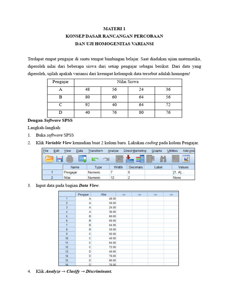 Materi 1 SPSS | PDF