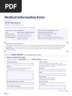 Cic Claim Form | PDF | Medical Diagnosis | Diseases And Disorders