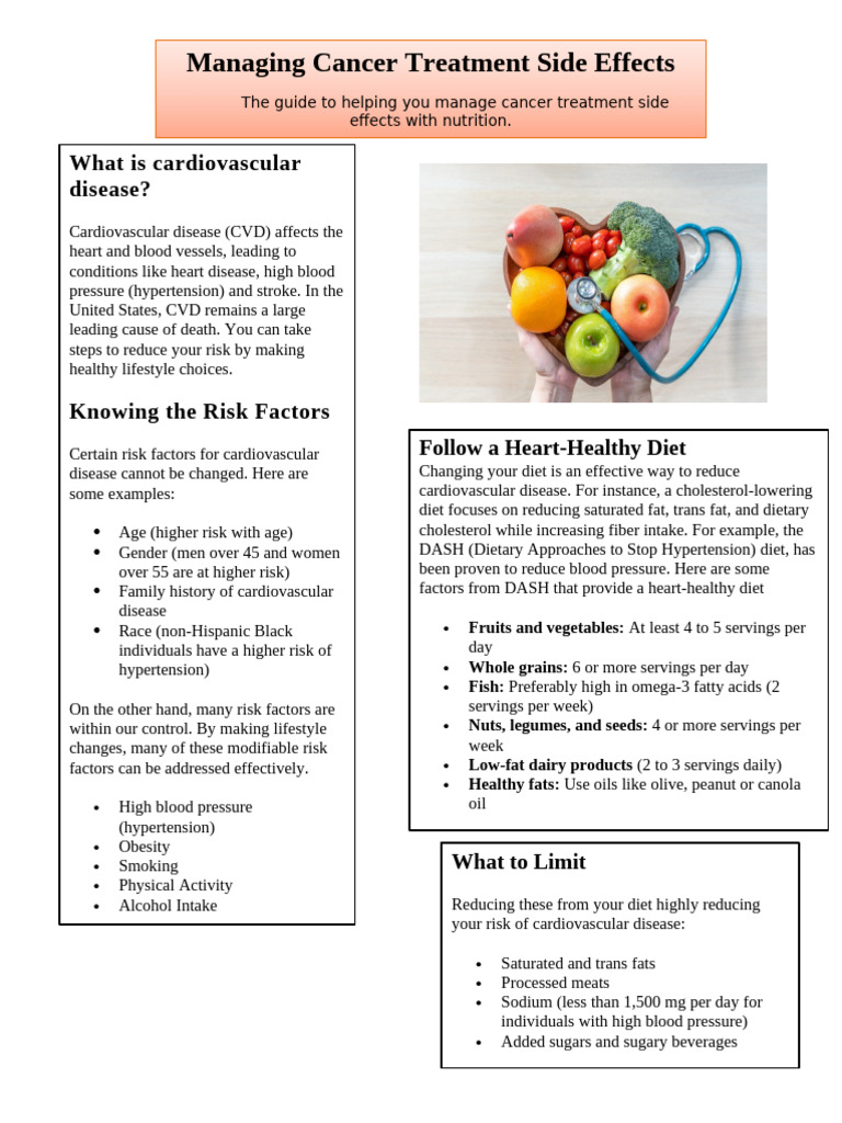 Patient Education Handout Cardiovascular Disease | PDF | Cardiovascular ...