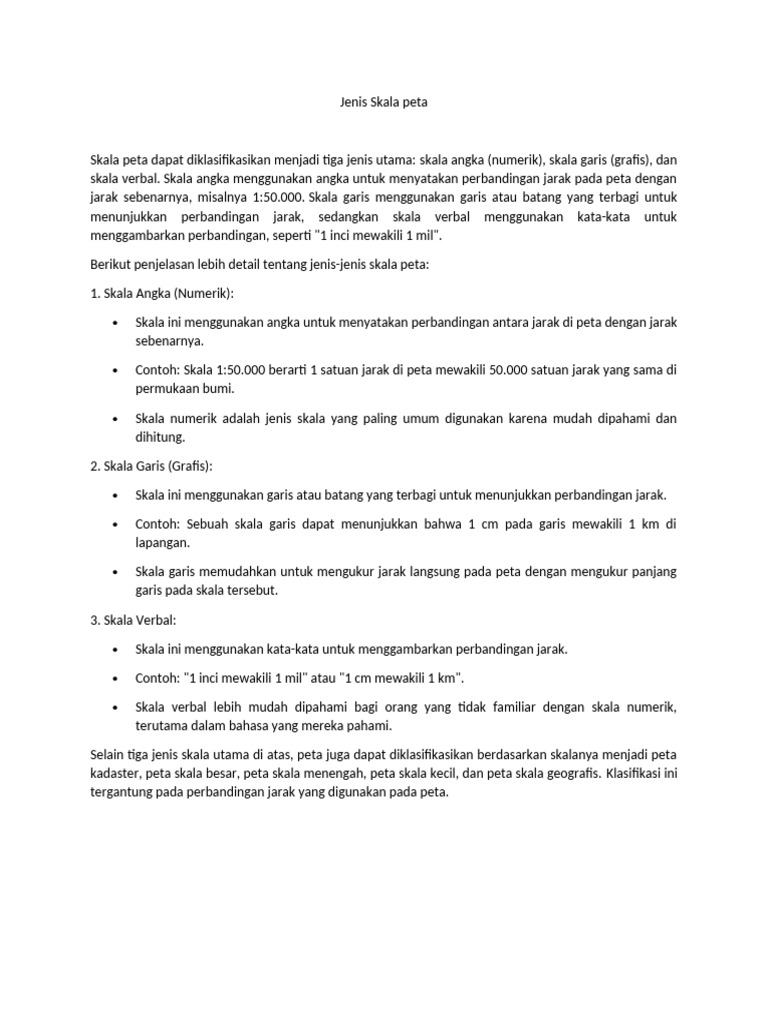 Jenis Skala peta | PDF