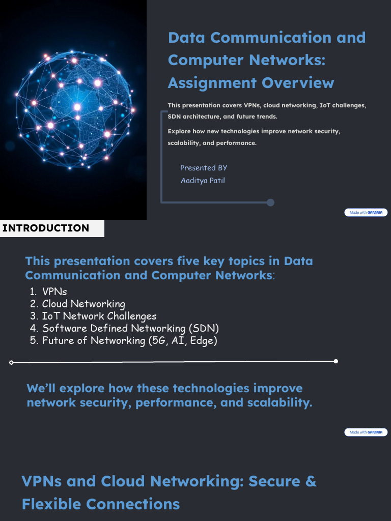 Data Communication and Computer Networks Assignment Overview | PDF | Computer Network | Cloud ...