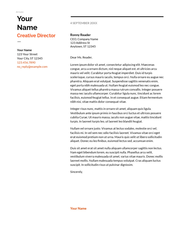 Letter Template | PDF