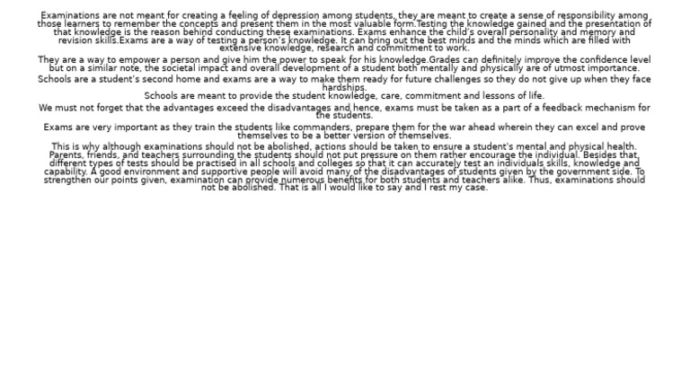 Conclusion - Debate | PDF