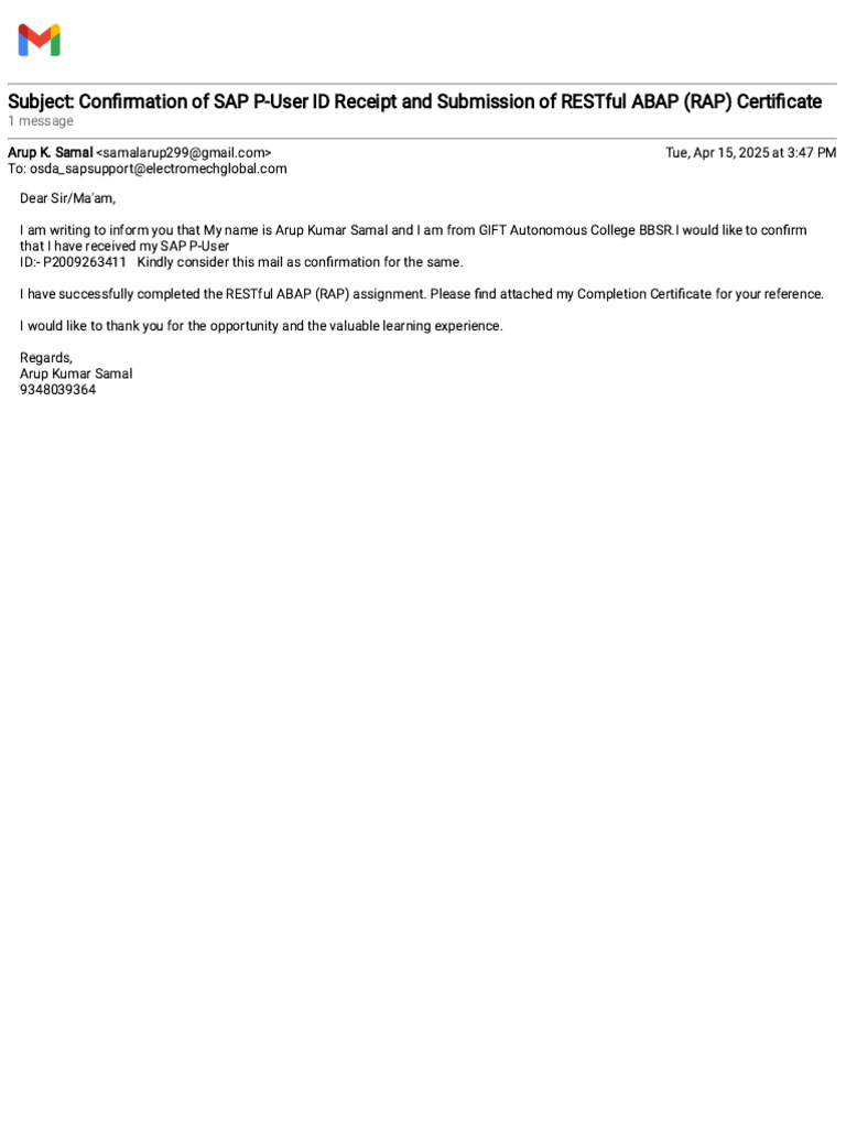 Gmail - Subject - Confirmation of SAP P-User ID Receipt and Submission ...