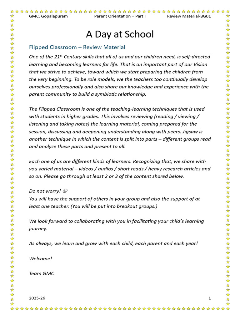 Montessori Orientation Kids | PDF