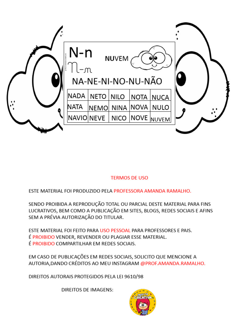 FICHA DE LEITURA LETRA N 4cgz75 | PDF