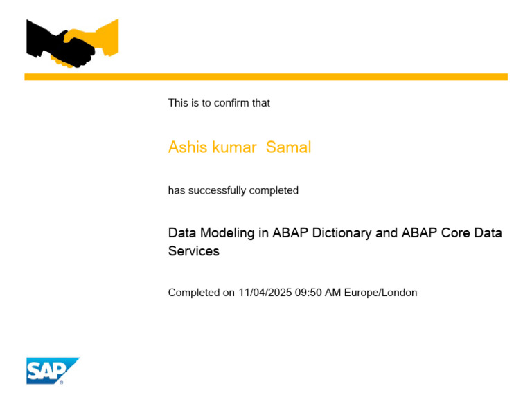 Data Modeling in ABAP Dictionary and ABAP Core Data (S4D430) | PDF