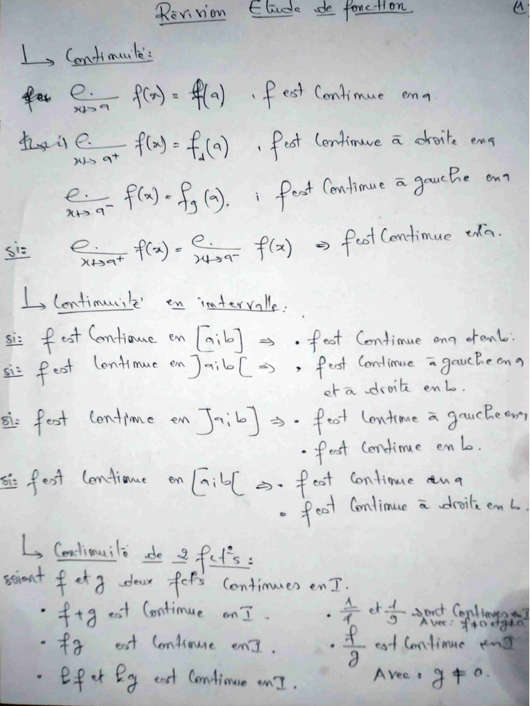 Résumé Étude de Fonction | PDF
