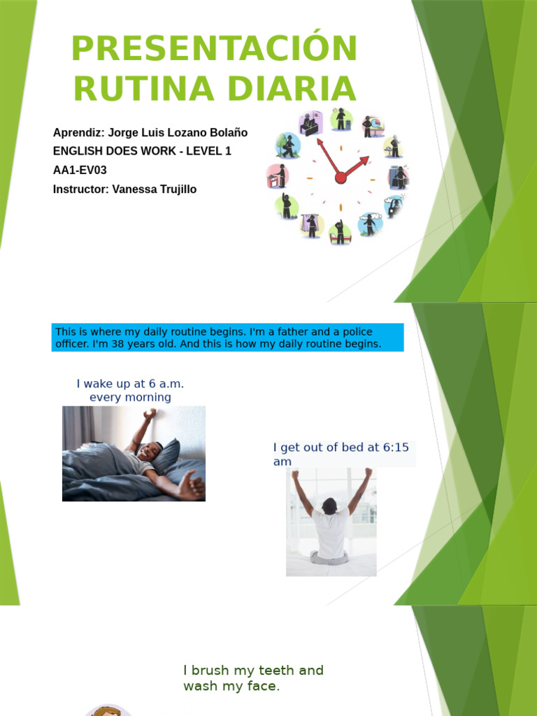 Presentacion Rutina. | PDF