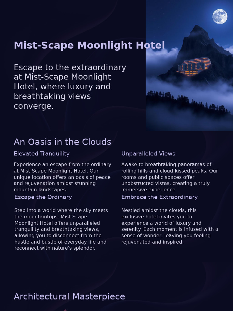 Mist Scape Moonlight Hotel | PDF | Earth Sciences
