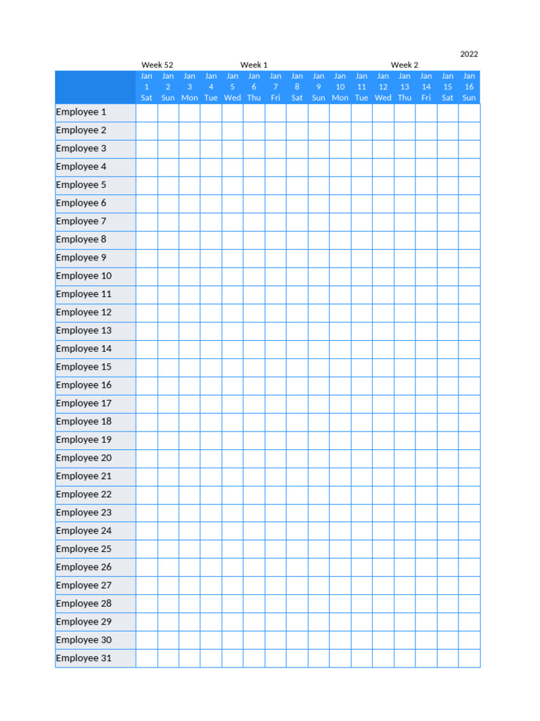 2022 Employee Absence Tracker | PDF