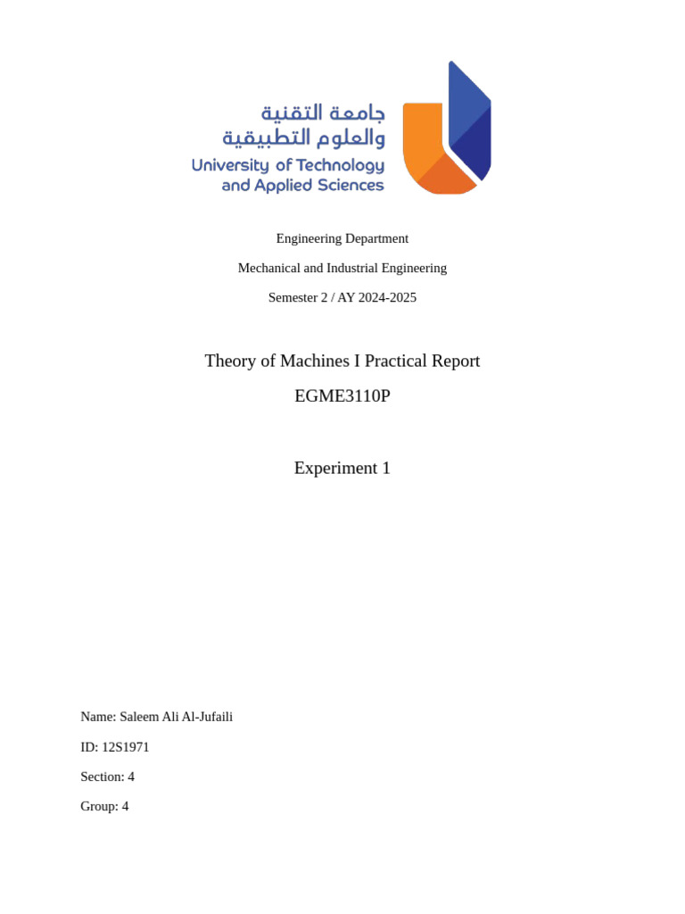 Exp1 12S1971 Sec2 | PDF