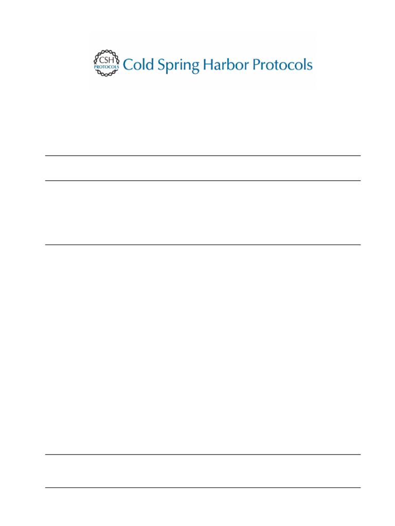 Optimization and Troubleshooting in PCR-Cold Spring Harb Protoc-2009-Roux | PDF | Polymerase ...