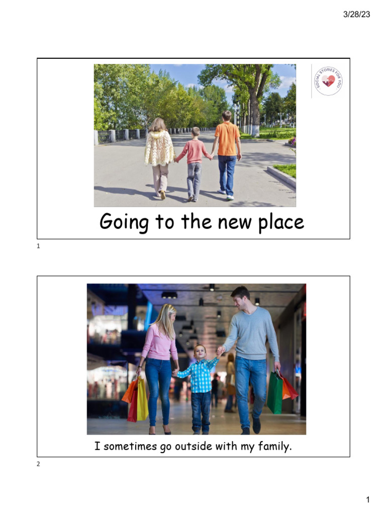 Social Story New Places | PDF