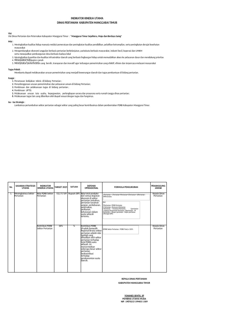Indikator Kinerja Utama (Iku) | PDF