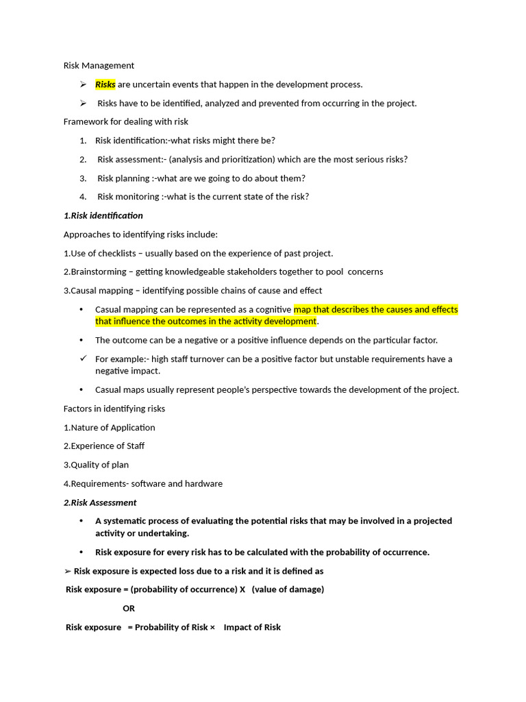 Risk Management and PERT | PDF | Risk | Risk Management