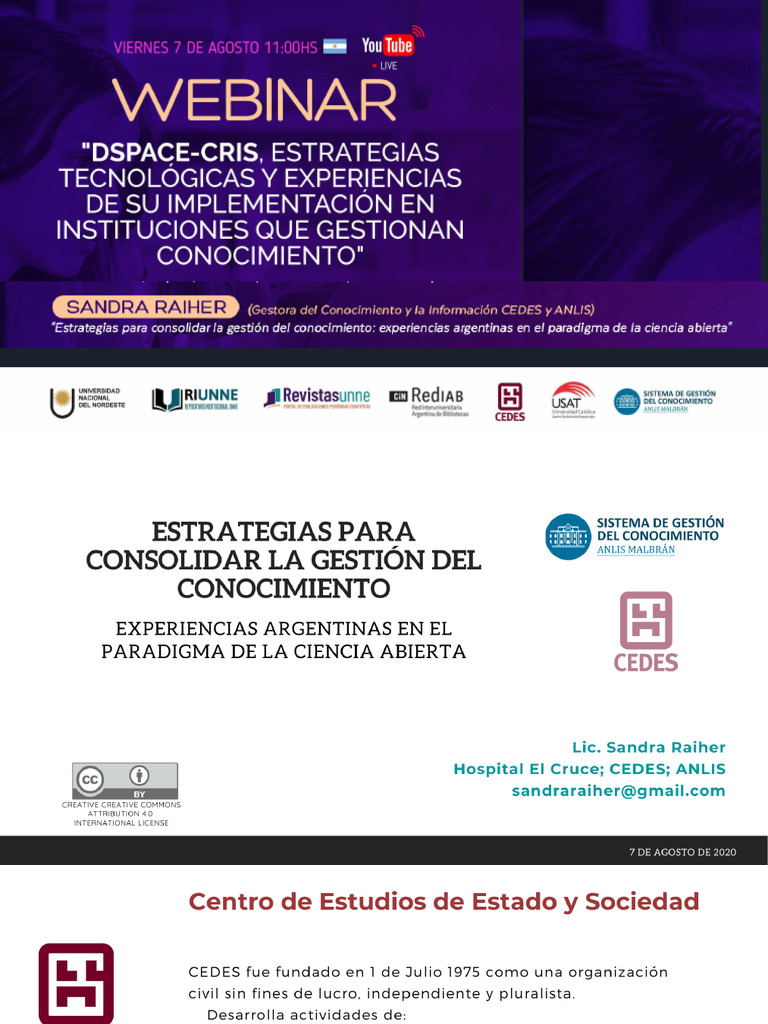 Dspace CRIS Experiencias de Implementación | PDF