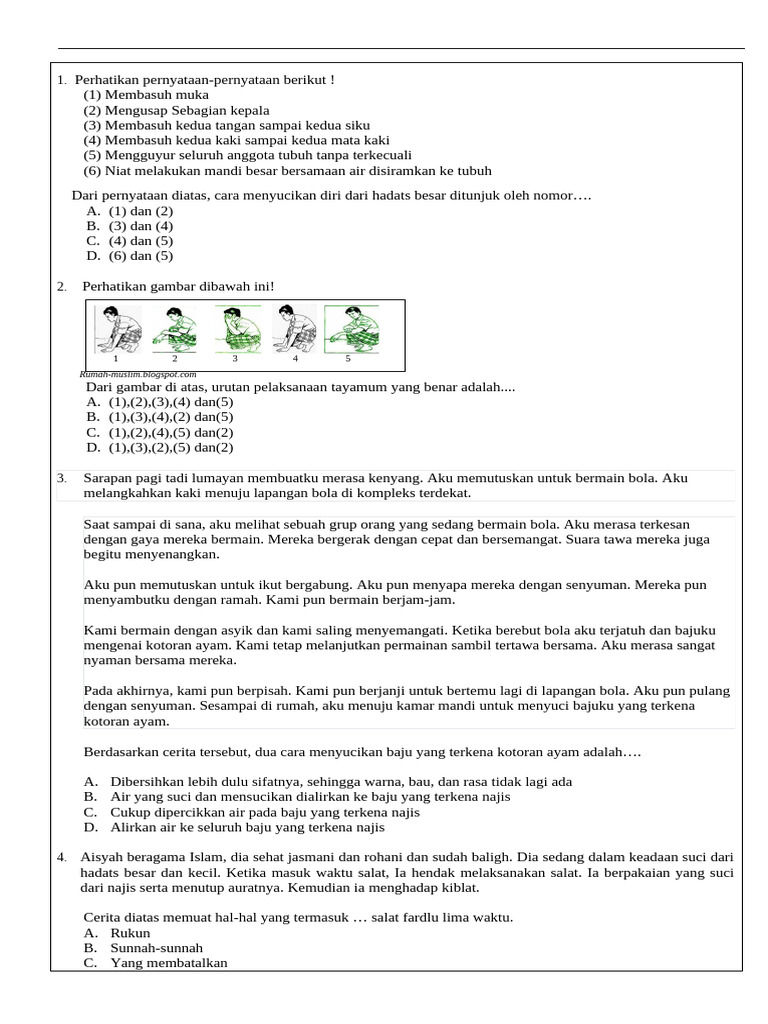 Master Soal AM 2025 Fikih | PDF
