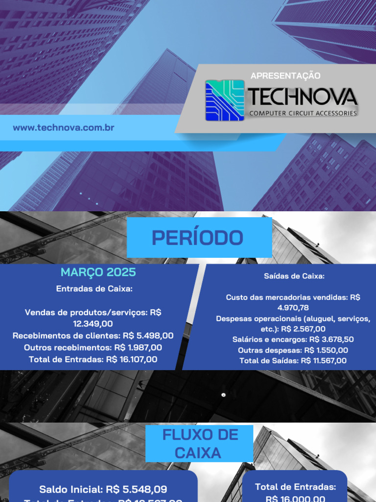 Caixa de Fluxo Technova | PDF