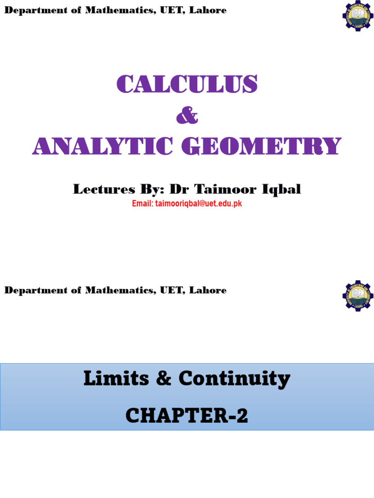 Calculus Chp2 - LECTURE-2 (Continuity) | PDF | Continuous Function | Elementary Mathematics