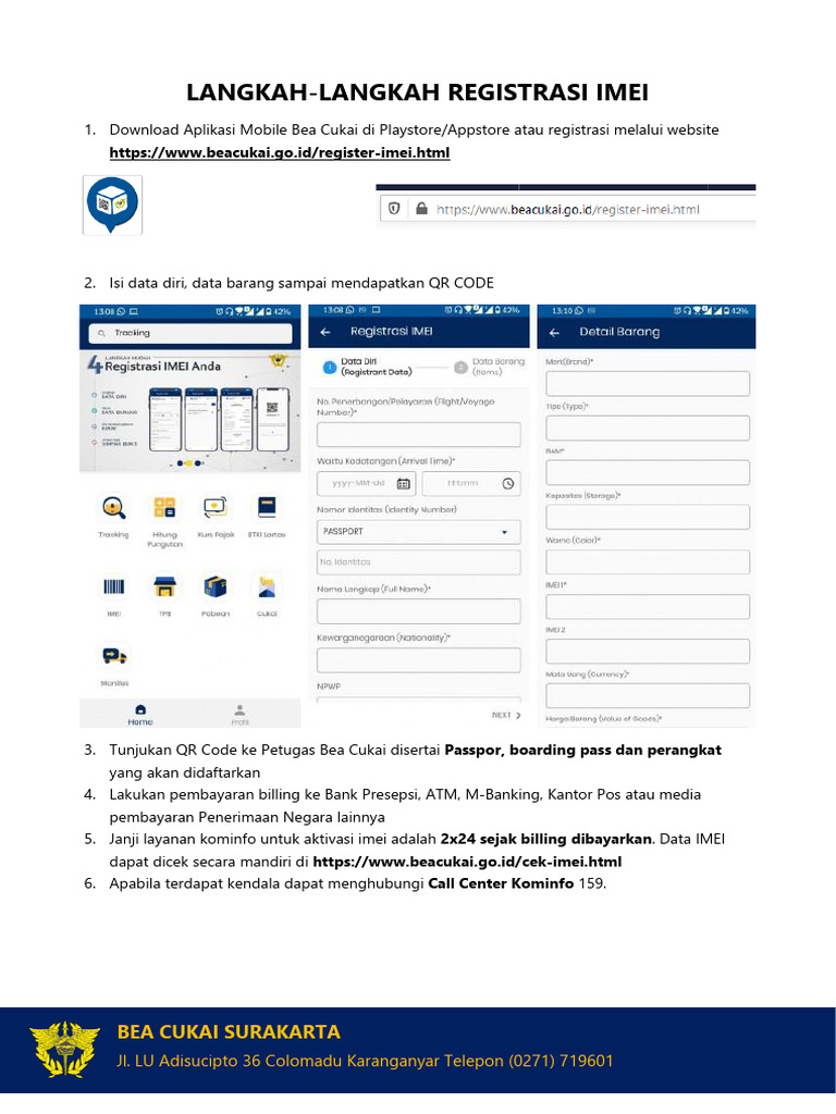 Formulir Registrasi Imei | PDF