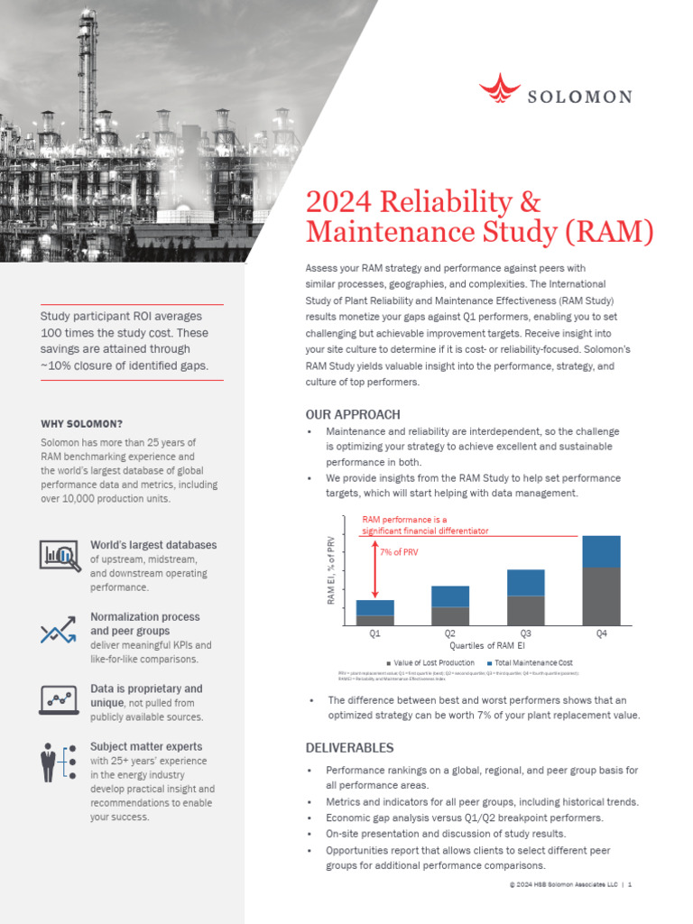 2024 RAM Study Brochure | PDF | Reliability Engineering | Performance Indicator