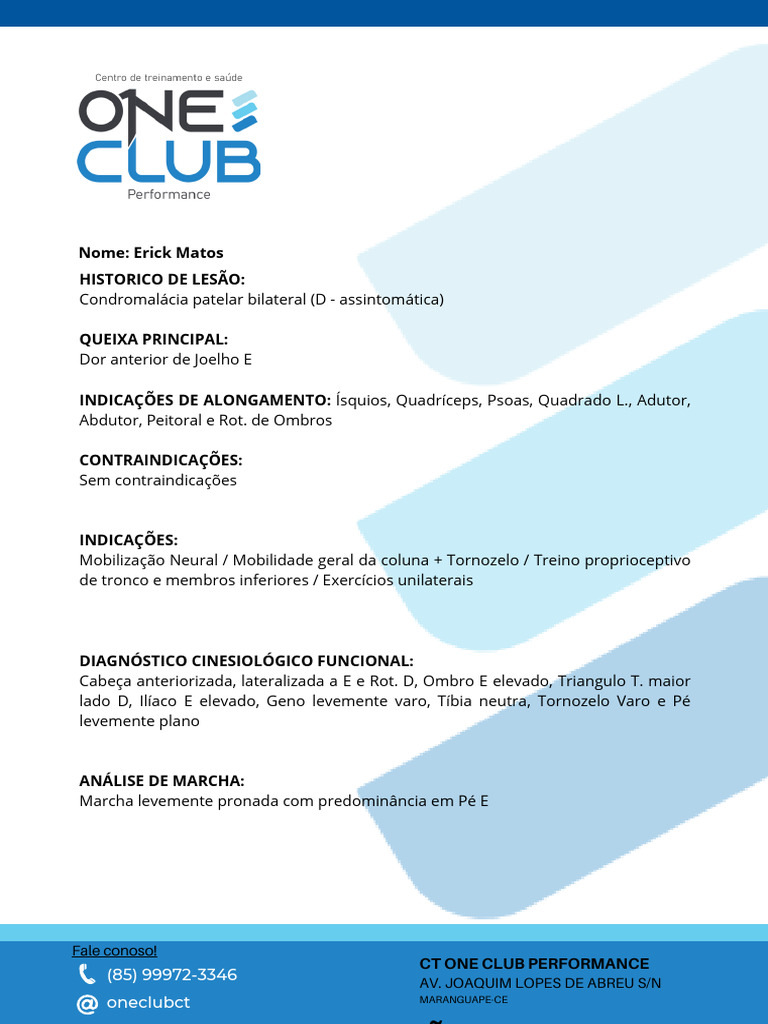 Avaliação Erick Matos | PDF