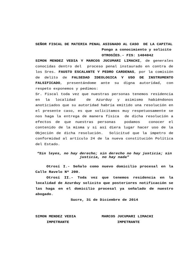 SOLICITO | PDF