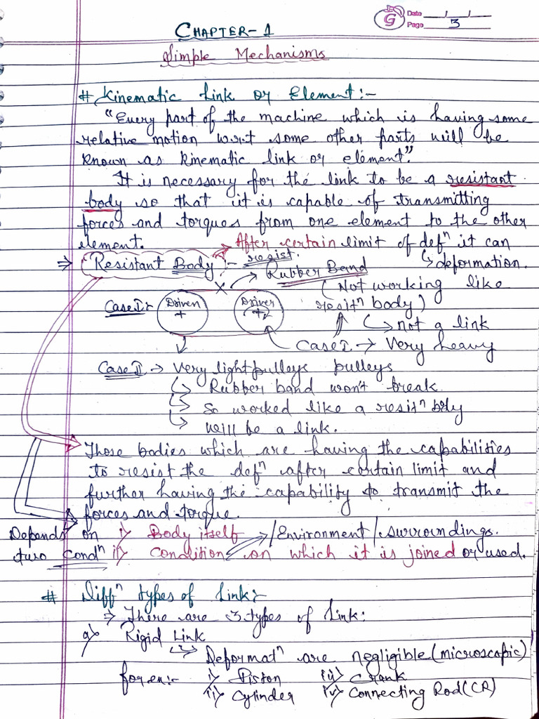 Simple Mechanisms Simple Notes | PDF