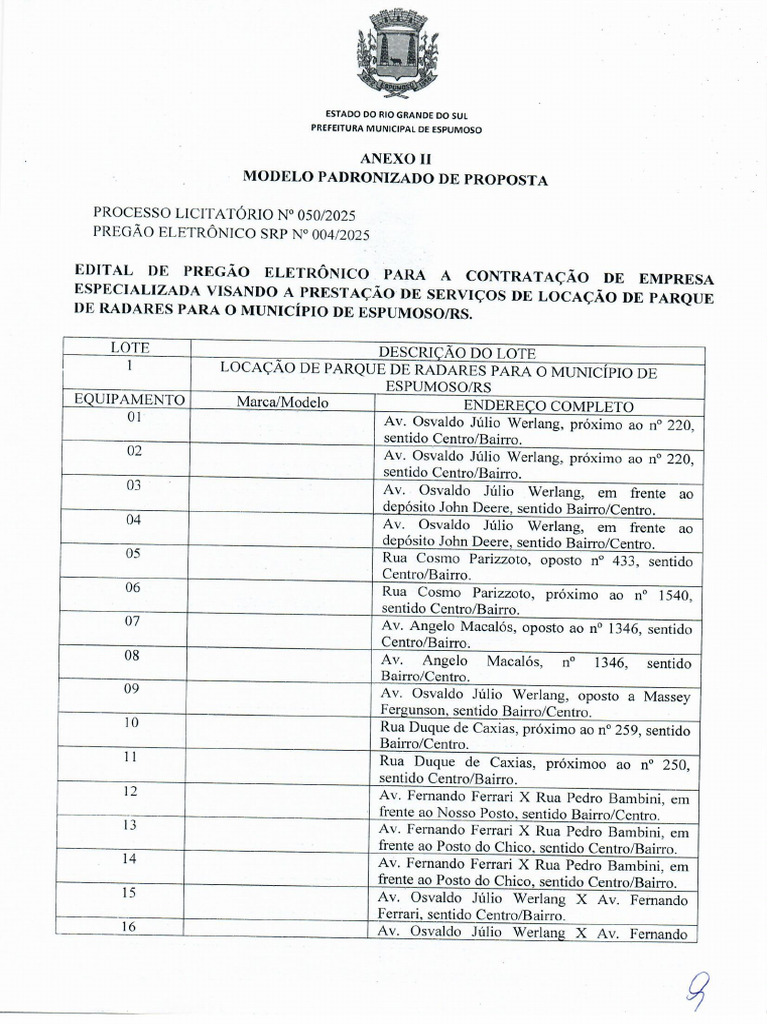 Modelo de Proposta | PDF