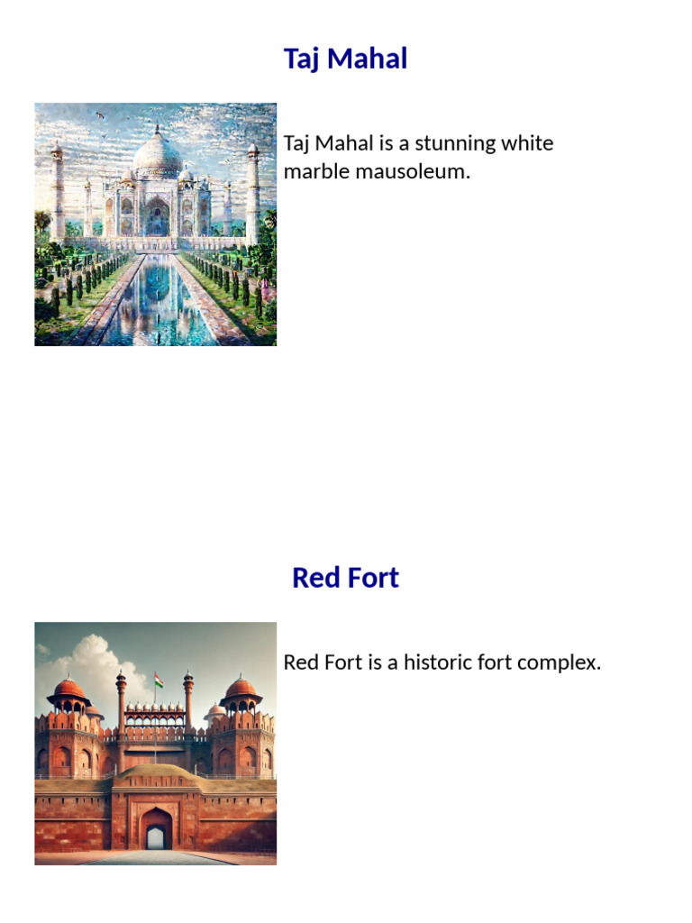 Ella Hesham Helal Indian Landmarks | PDF