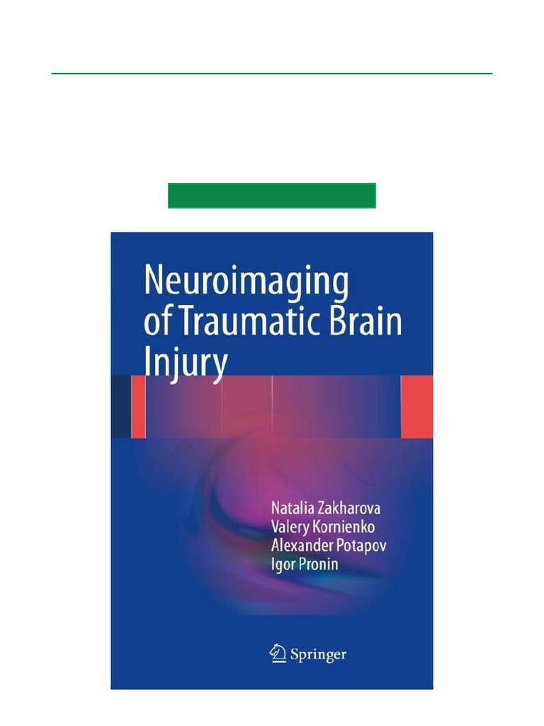 Neuroimaging of Traumatic Brain Injury Entire Book Download | PDF | Traumatic Brain Injury ...