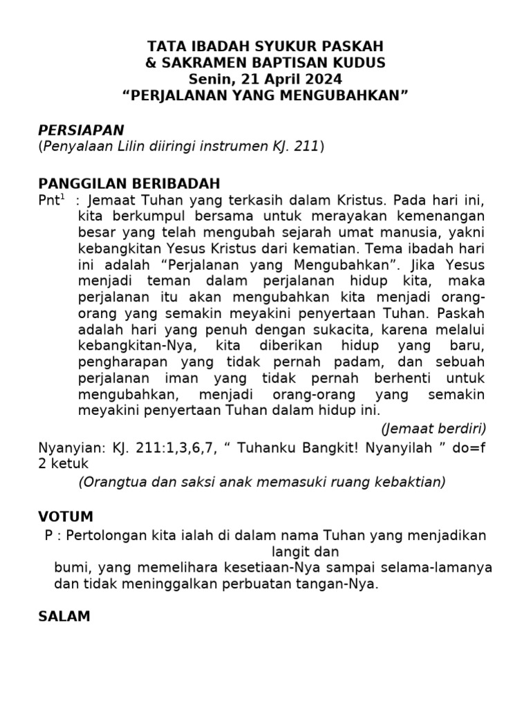 Senin Syukur, 21 April 2025 | PDF