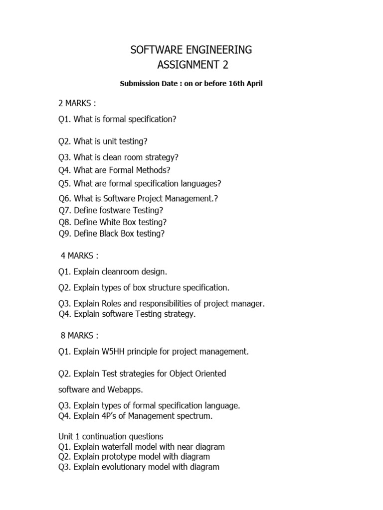 Se Assignment 2 | PDF