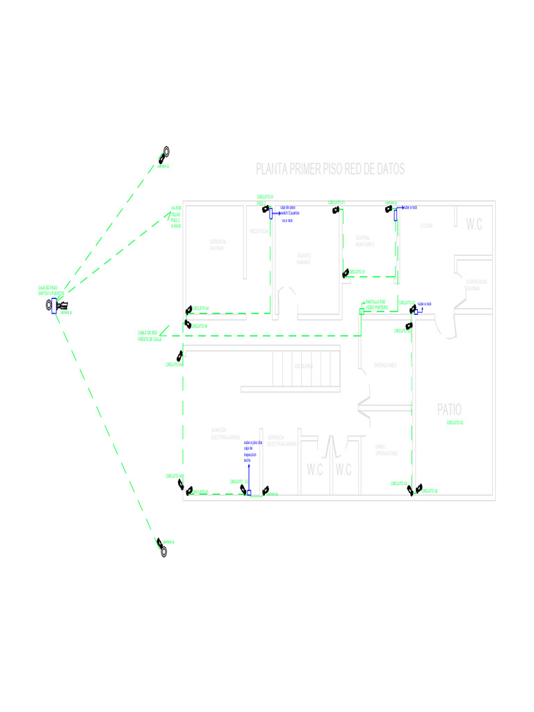 Plano de CCTV Davisan & Electro P1 | PDF | Telecomunicaciones ...