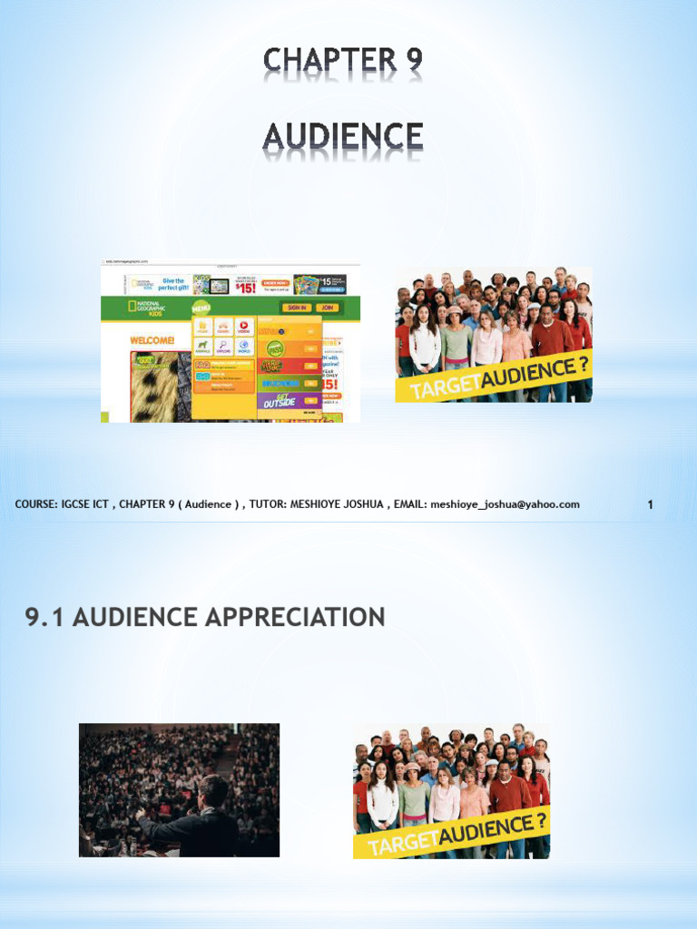 Igcse Ict CHPT 9 Audience | PDF | Educational Technology | Software