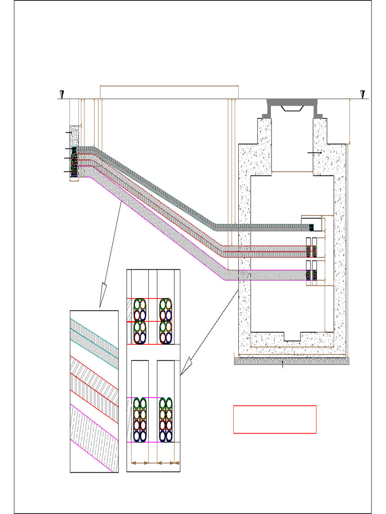 Telecom Manhole and Micro Duct-Section Details-3-2d SECTION | PDF