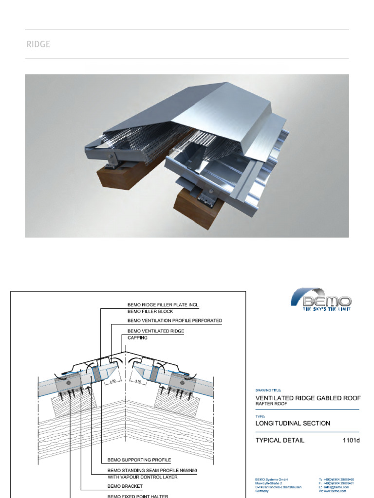 BEMO Detail Standingseam Ridge | PDF