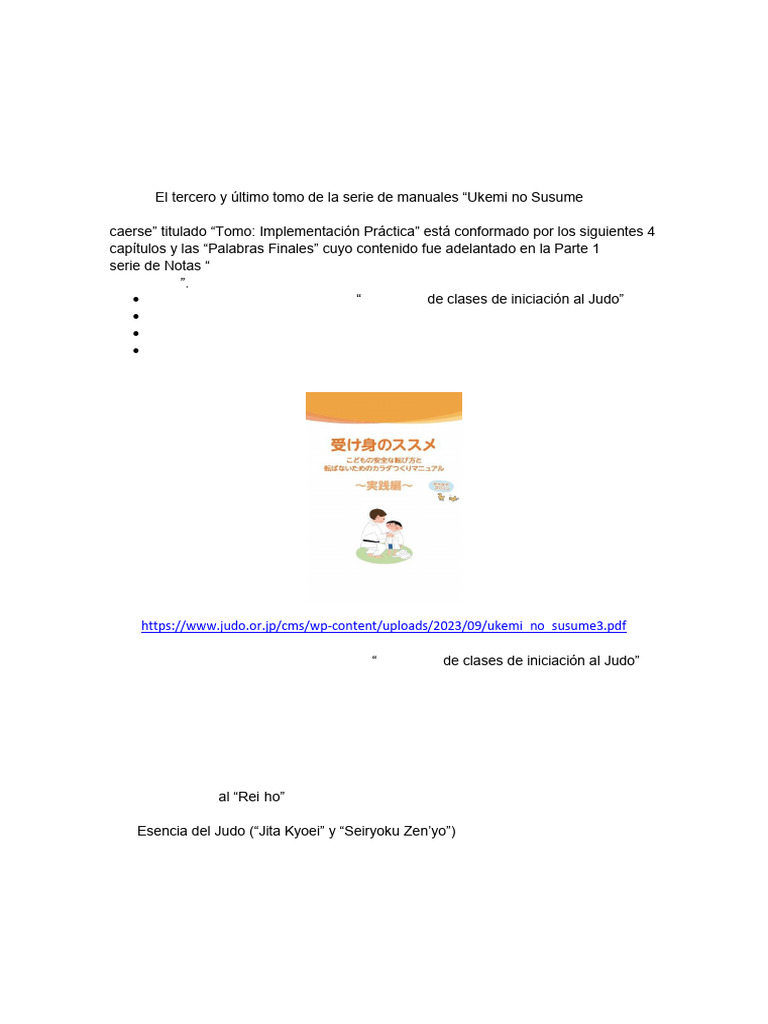 (Parte 6) Revalorización Del Ukemi y Estandarización de Su Método de Enseñanza | PDF | Judo