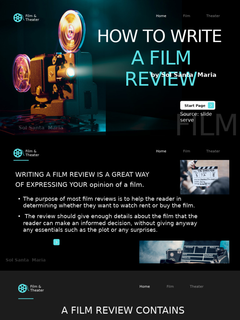 AY 24-25_How to Write a Film Review.pptx (1) | PDF
