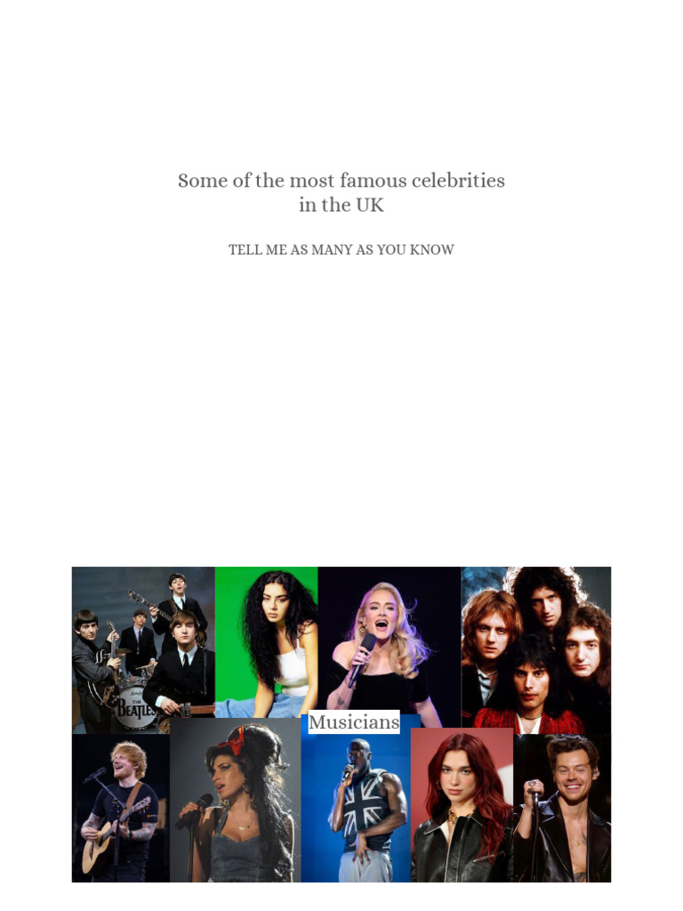 UK Celebrities | PDF
