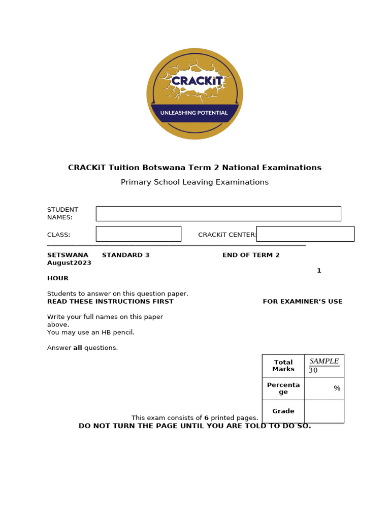 Environmental Science Exam for Grade 3 | PDF