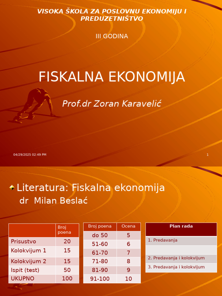 Prezentacij_ - fiskalna ekonomija | PDF