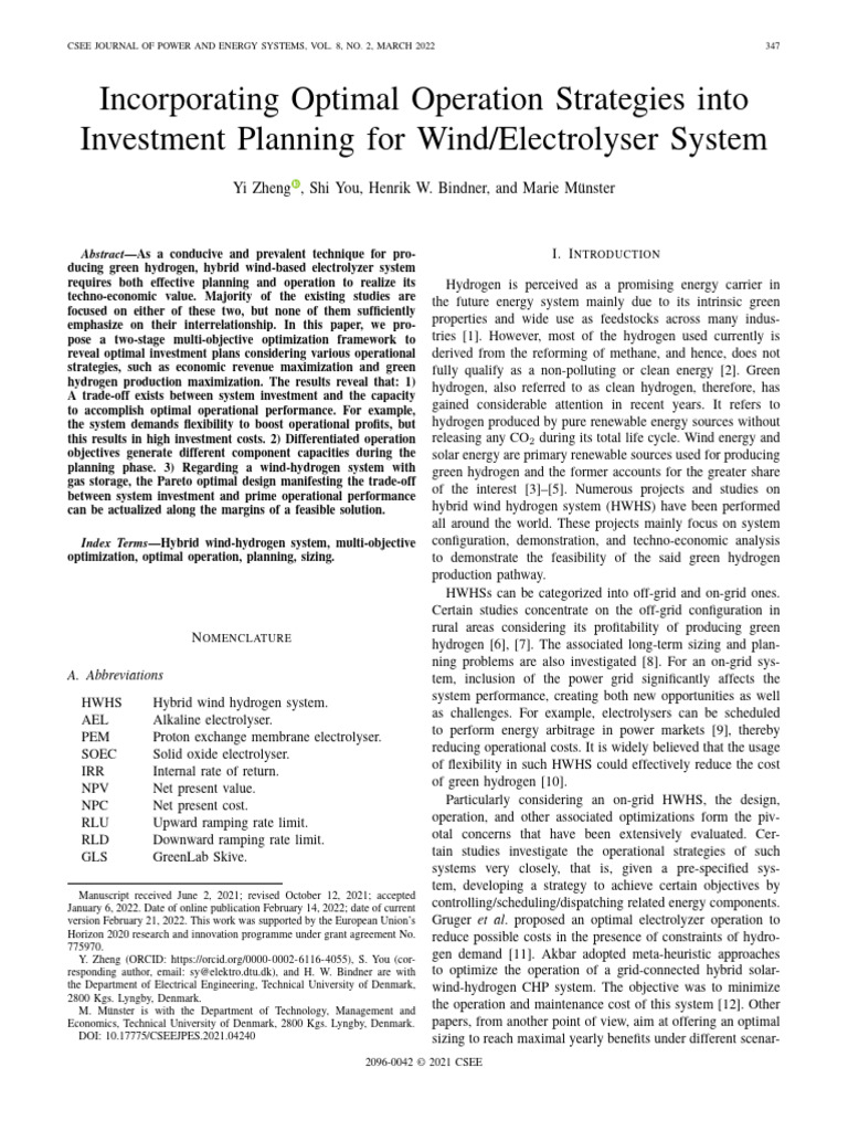 Incorporating Optimal Operation Strategies Into Investment Planning For ...