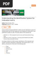 Carbide Insert Designation Guide | PDF | Shape | Euclid