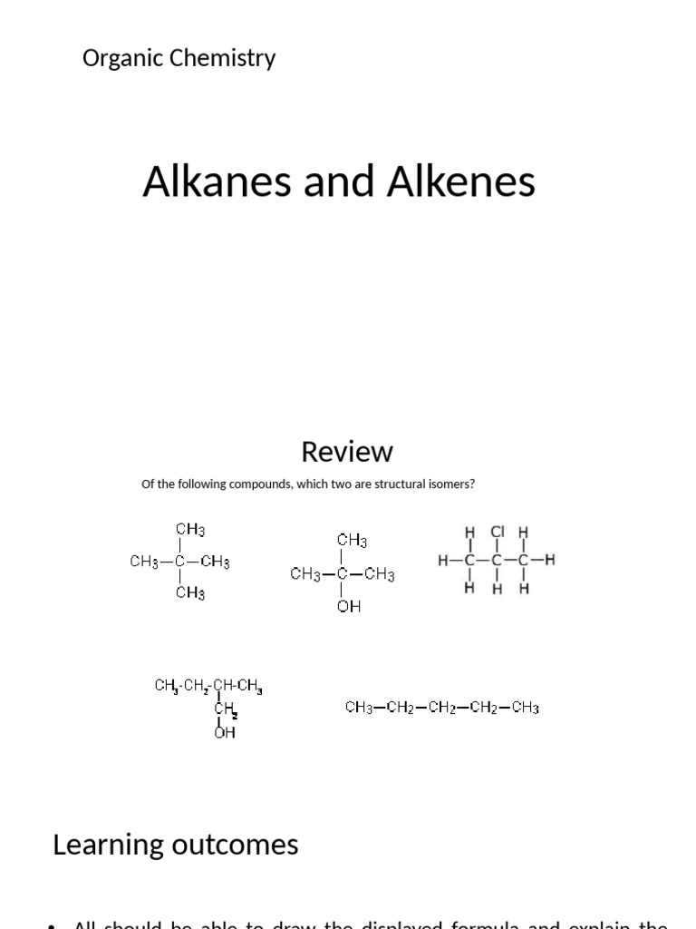 ALKANES AND ALKENES | PDF | Alkane | Combustion