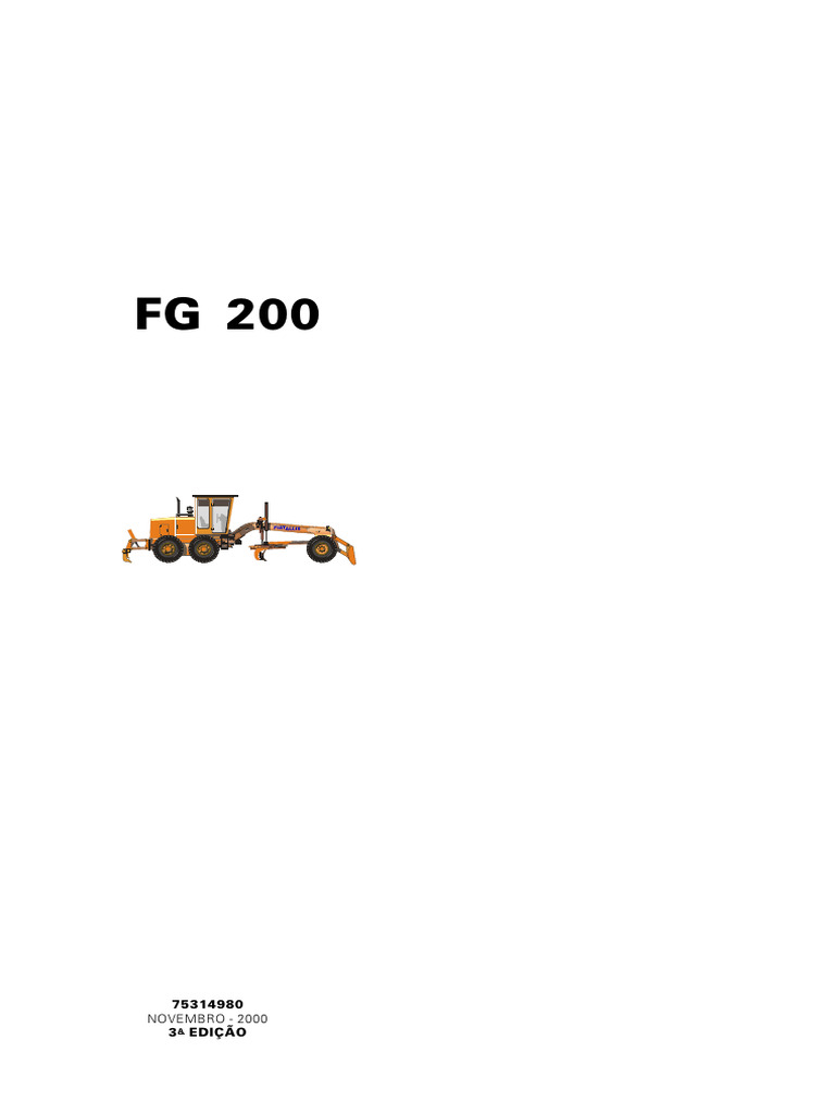 FG200 - Manual de Operação e Manutenção | PDF | Motores | Eixo