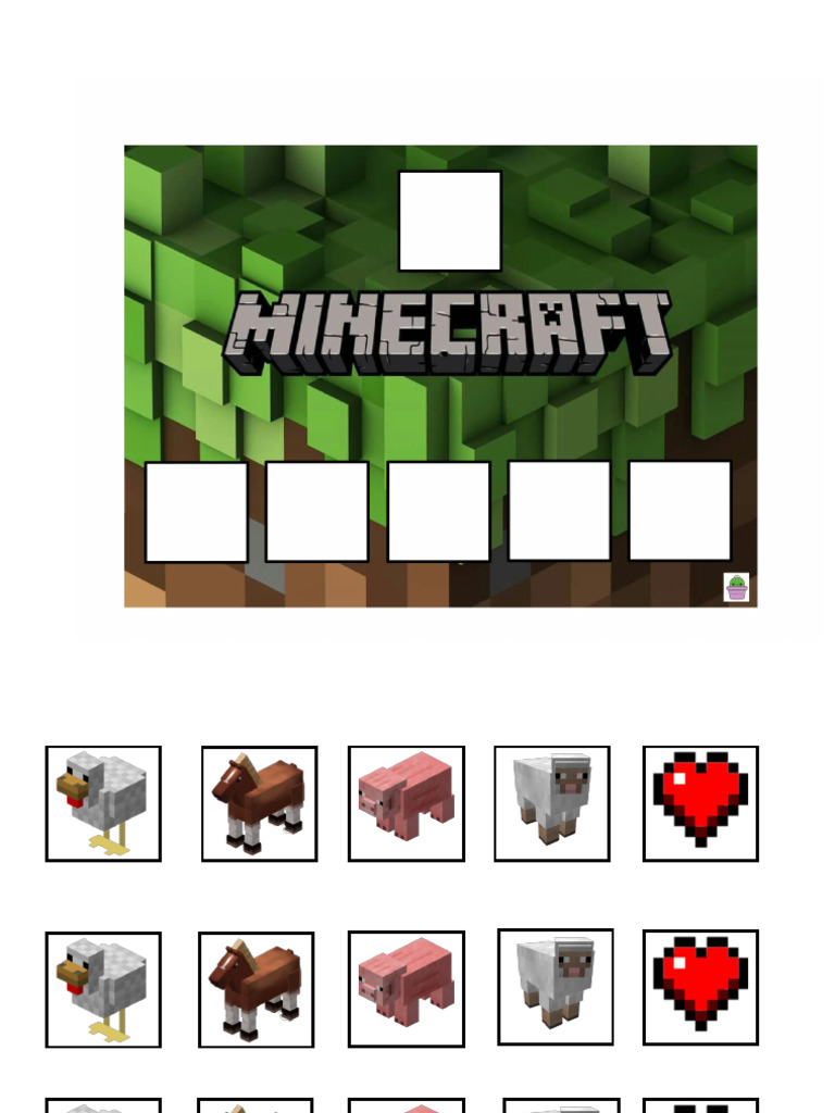 MinecraftTokenChoiceBoard 1 | PDF