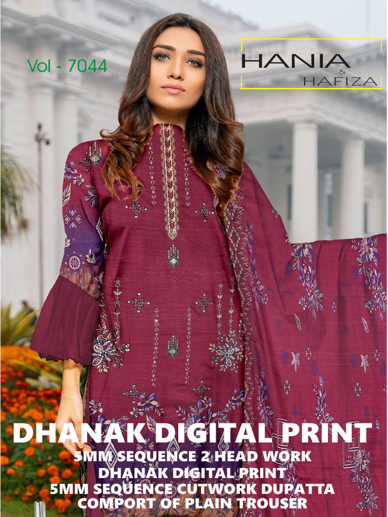 Hania: Dhanak Digital Print | PDF
